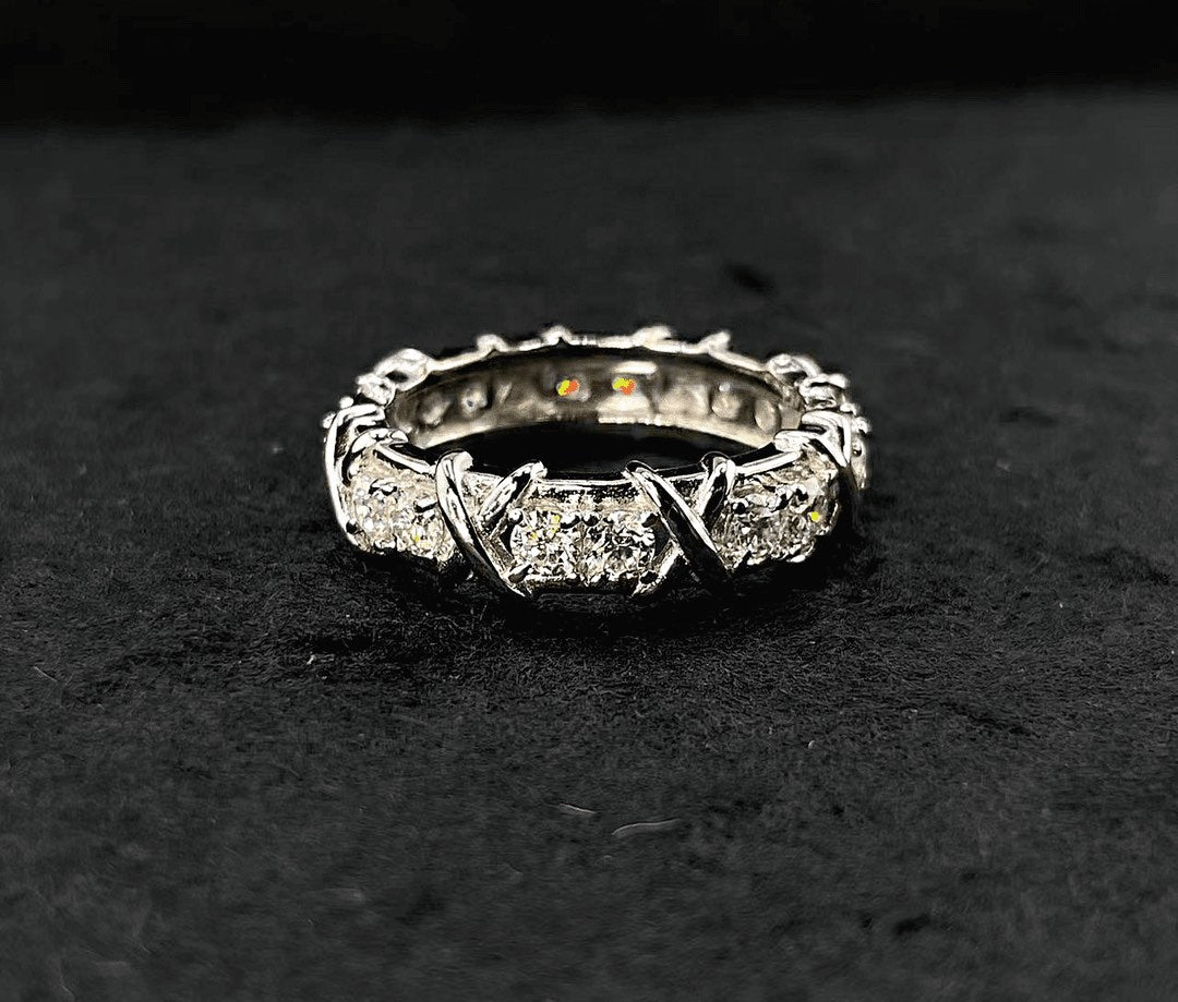 [LUMI19] Sterling Sliver Ring, AAAAA+ Cubic Zirconia Eternity Ring ...